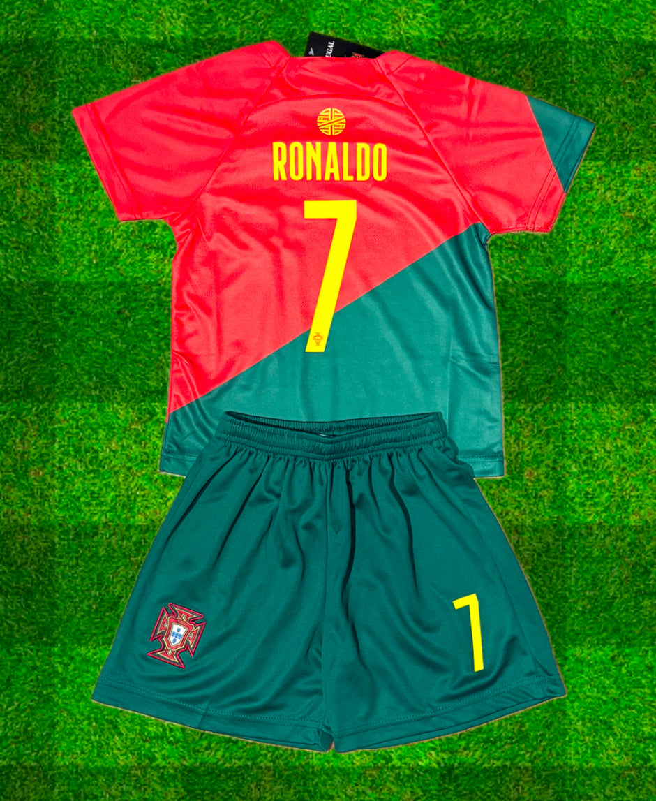 Cristiano Ronaldo Kids Soccer Jersey Kits - Toddler & Youth Sizes ...