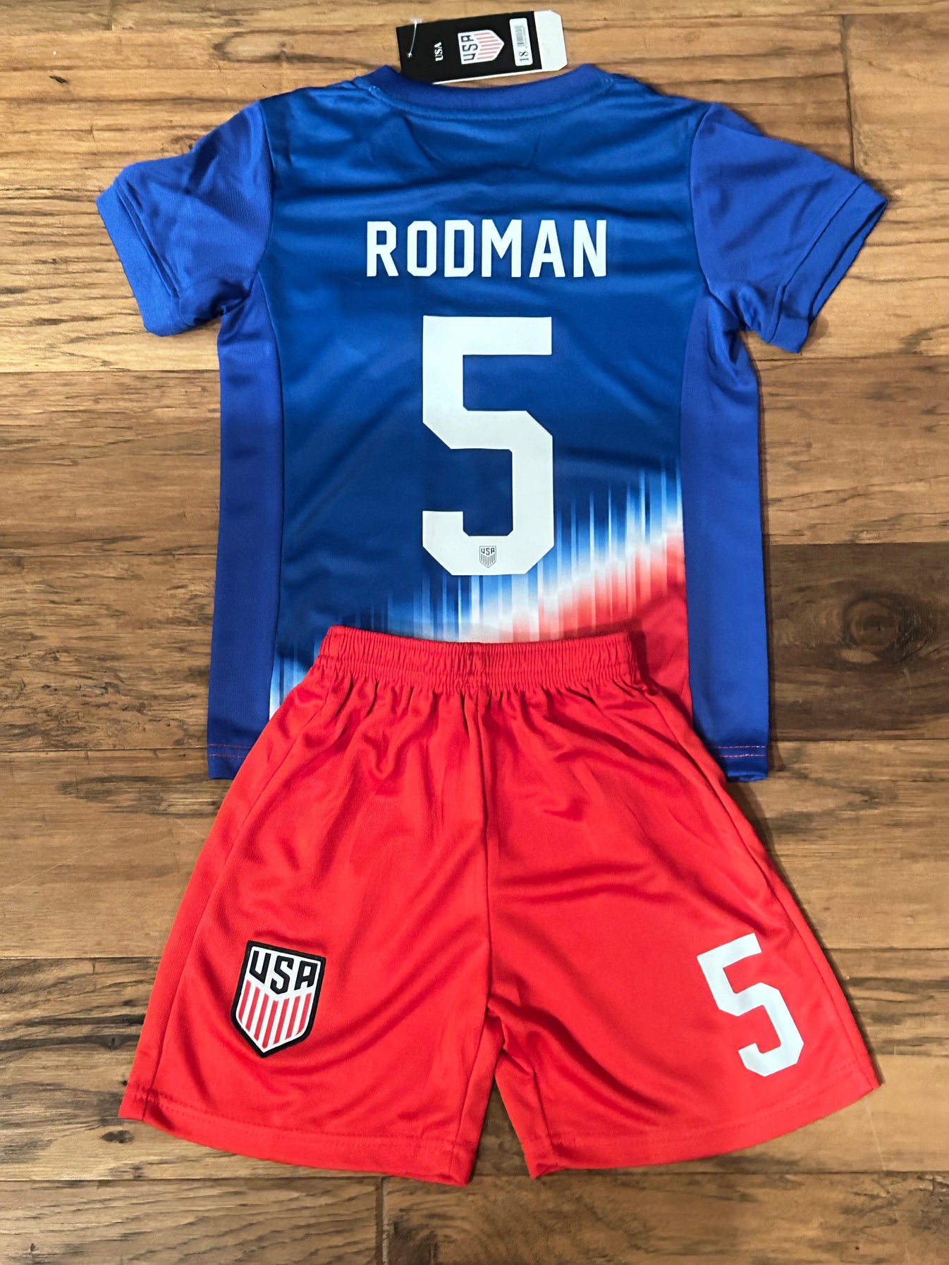 Trinity Rodman USA Kids Soccer Jersey Set - Toddler & Youth Sizing ...
