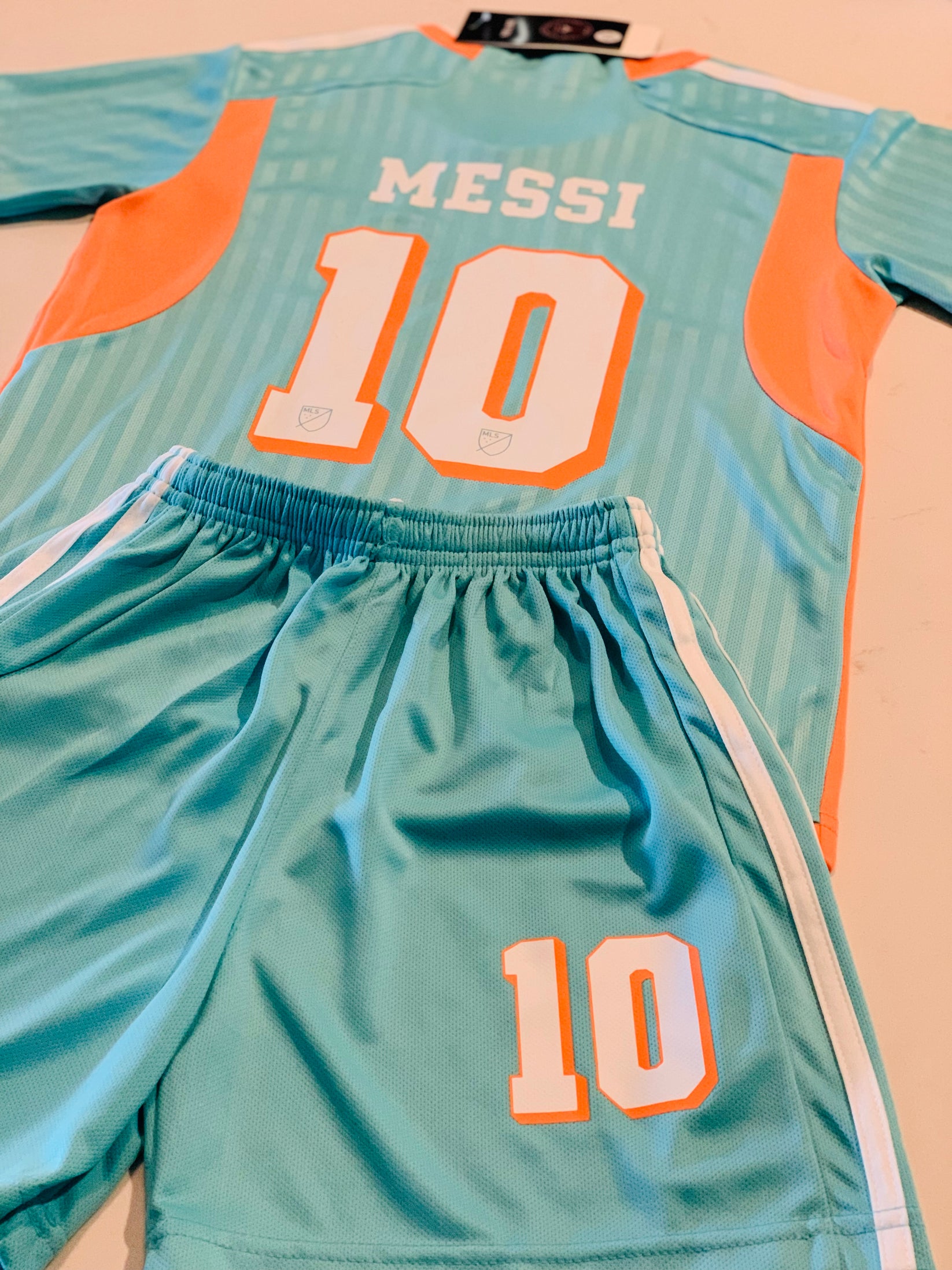 Lionel Messi Inter Miami Kids 3rd 2024/25 Soccer Jersey Kit ...