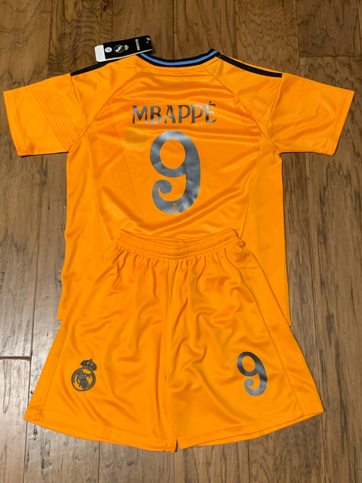 Kylian Mbappe Kids Soccer Jersey Kits Real Madrid - France ...